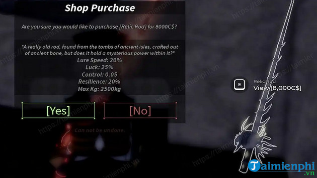 Cách lấy Relic Rod trong Fisch Roblox đơn giản, nhanh nhất