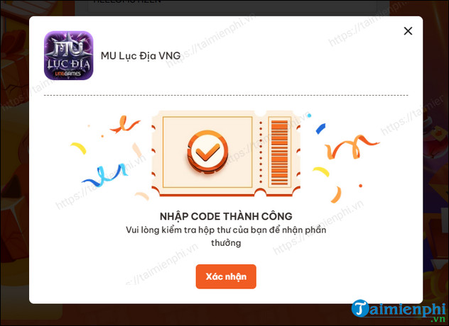Hướng dẫn đổi Code MU Lục địa VNG, Giftcode game MU Webzen