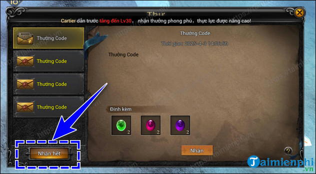 Hướng dẫn đổi Code MU Lục địa VNG, Giftcode game MU Webzen