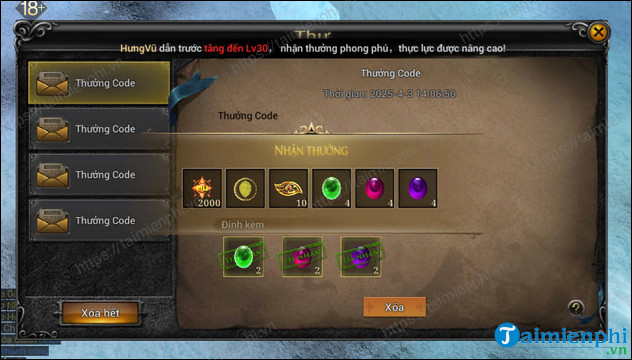 Hướng dẫn đổi Code MU Lục địa VNG, Giftcode game MU Webzen