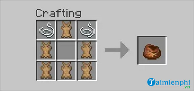 Cách chế tạo Túi trong Minecraft 1.20, làm túi đựng đồ cực đơn giản