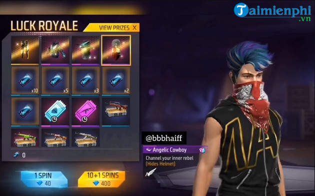 Sự kiện Free Fire MAX Angelic Royale mới với cơ hội sở hữu nhiều vật p