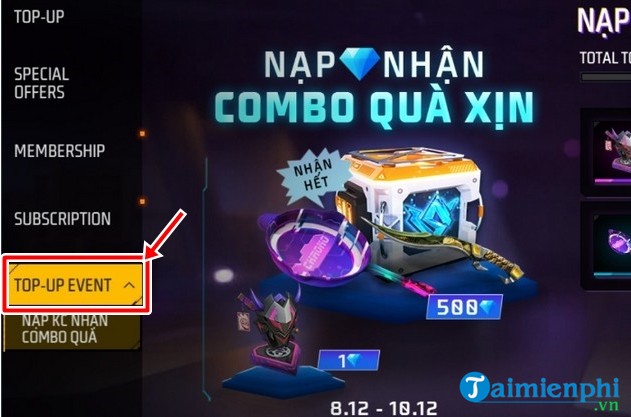Cách mua kim cương trong Free Fire Max để nhận emote miễn phí