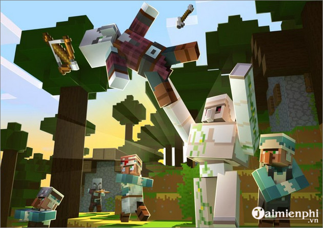 Cách tạo ngôi làng trong Minecraft, Xây dựng làng, tìm làm đơn giản nh