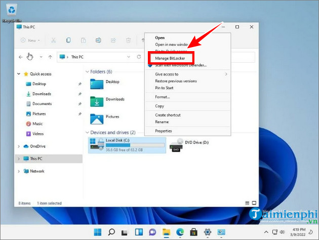 Cách tắt BitLocker trên Windows 11, tắt mã hóa ổ cứng