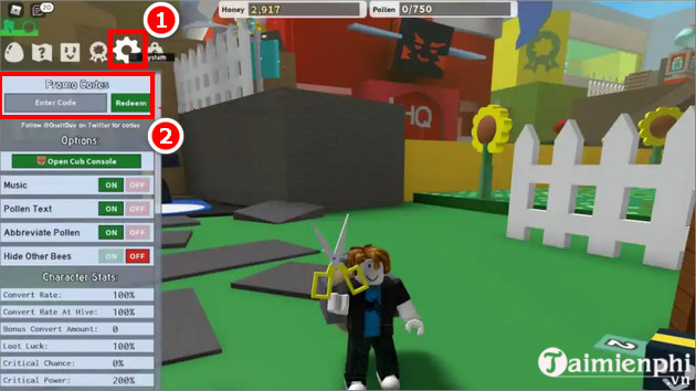 Danh sách mã code Bee Swarm Simulator mới nhất, nhập Giftcode đổi thưở