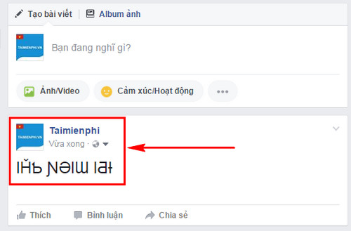 Cách dùng bảng mã Unicode xoay chữ ngược trên máy tính