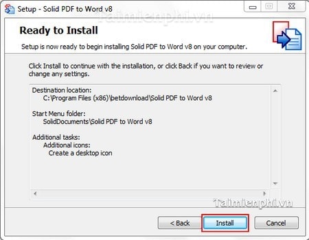 Cài PDF to Word Converter, sử dụng Solid Pdf to Word chuyển PDF sang W