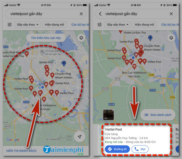 Cách tra cứu địa chỉ Viettel Post gần đây, Bưu cục chuyển phát Viettel