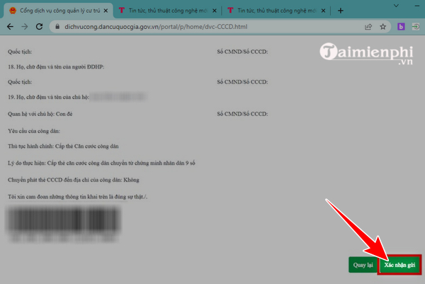 Cách đăng ký làm CCCD online, Căn cước công dân gắn chip tại nhà