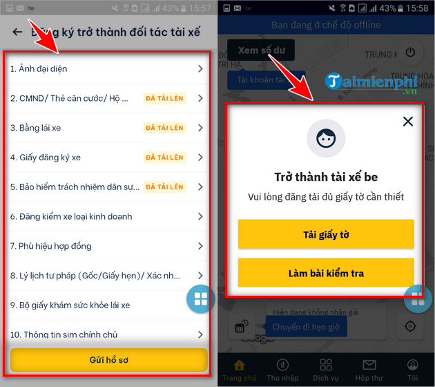 Cách đăng ký đối tác chạy beBike, beCar, đăng ký tài xế chạy Be