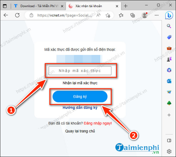 Cách tạo tài khoản VCNET, đăng ký tài khoản tài khoản VCNET