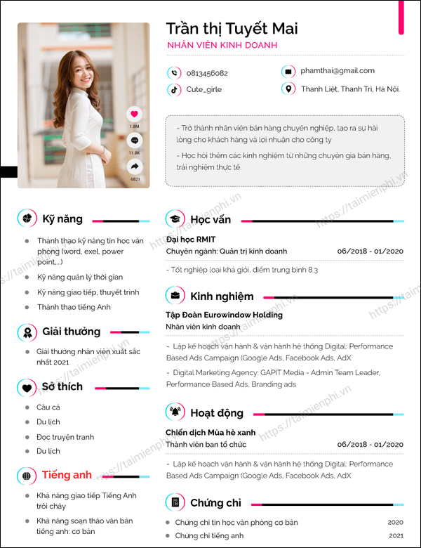 Cách làm CV xin việc online trên điện thoại, máy tính