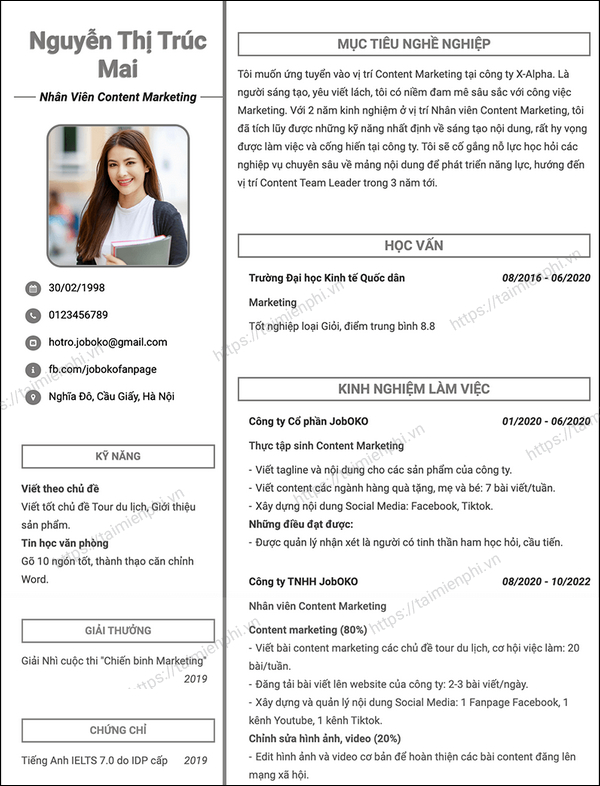 Cách làm CV xin việc online trên điện thoại, máy tính