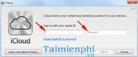 Cài đặt và sử dụng iCloud Control Panel trên Windows