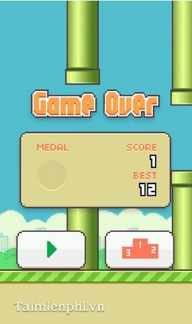 Gỡ, loại bỏ quảng cáo trong game Flappy Bird trên iOS và Android