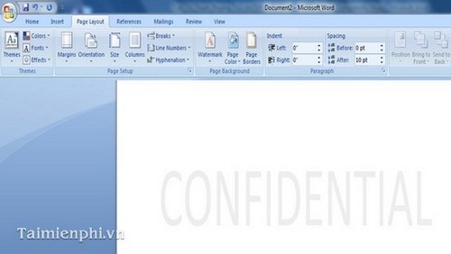 Cách đóng dấu bản quyền cho Word, chèn Watermark 2016, 2013, 2010, 200