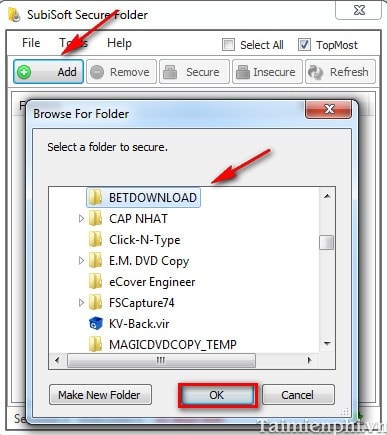 Hướng dẫn download, cài đặt Secure Folder đặt password cho folder