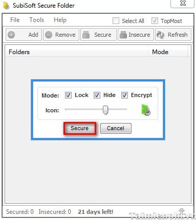Hướng dẫn download, cài đặt Secure Folder đặt password cho folder