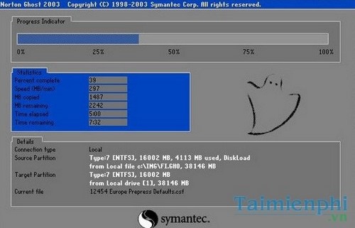 Cách ghost Windows XP bằng đĩa Hiren Boot's CD