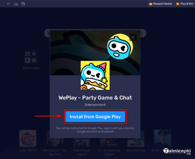 Cách chơi Weplay trên PC