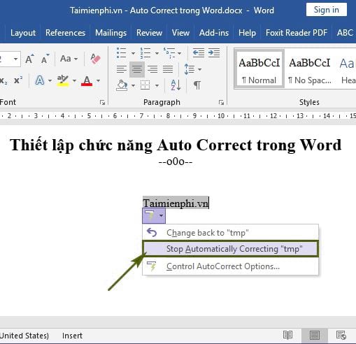 Hướng dẫn thiết lập chức năng Auto Correct trong Word