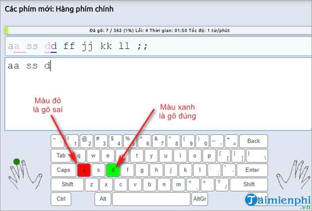 Cách luyện gõ 10 ngón tay trực tuyến, Online nhanh nhất và hiệu quả