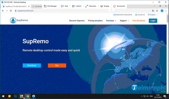 Supremo Remote Desktop - Điều khiển máy tính từ xa bằng Smartphone siê