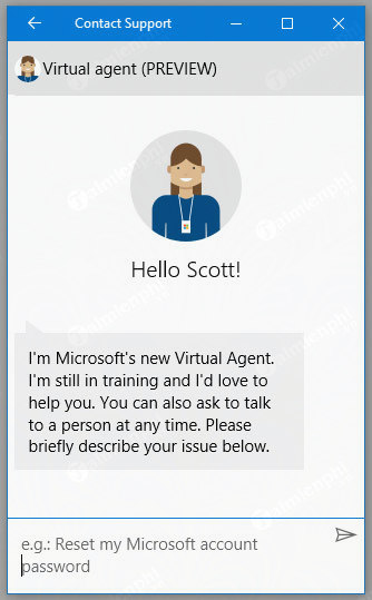 Cách chat với Support của Microsoft, nhân viên hỗ trợ, tư vấn