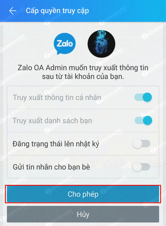Cách đăng nhập tài khoản Zalo OA Admin, Official Account