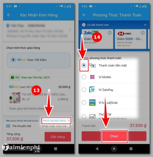Cách đặt và hủy đơn hàng Tiki, dịch vụ mua sắm trực tuyến