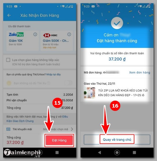 Cách đặt và hủy đơn hàng Tiki, dịch vụ mua sắm trực tuyến