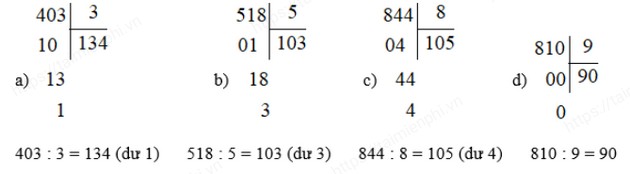Giải bài tập trang 100, 101, 102, 103 SGK Toán 3 Tập 1, sách Kết nối t