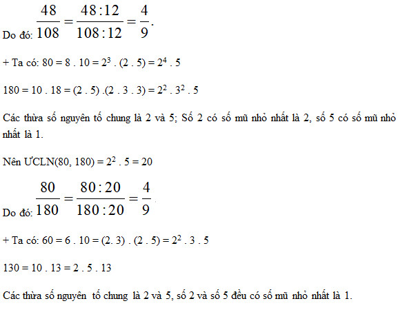 Giải toán lớp 6 trang 51 SGK tập 1 sách Cánh Diều: Ước chung và ước ch