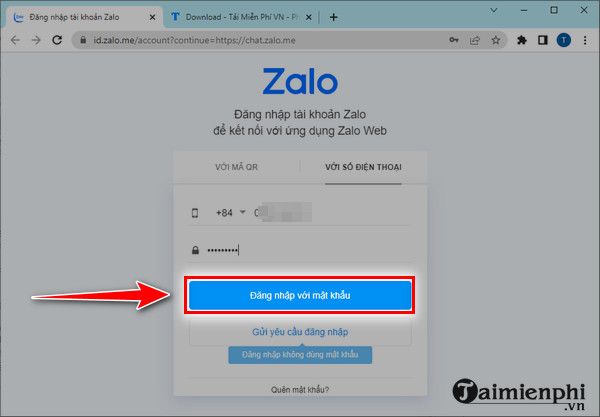 Cách đăng nhập Zalo trên Google Chrome, login Zalo qua Chrome