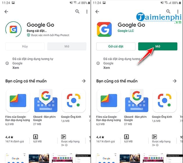 Cách cài đặt và sử dụng Google Go trên điện thoại Android
