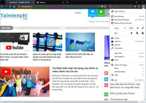 Kích hoạt Dark Theme trên Firefox Quantum