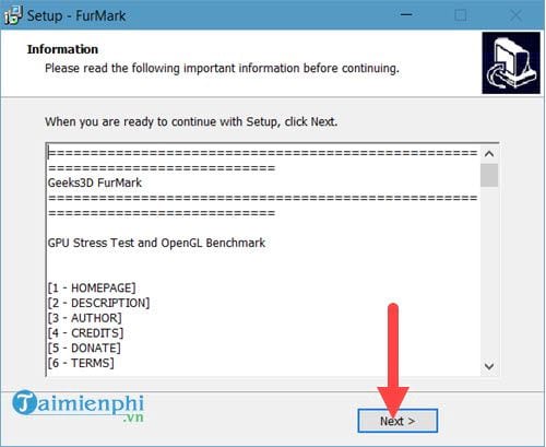 Cách cài đặt Furmark, kiểm tra cấu hình máy tính