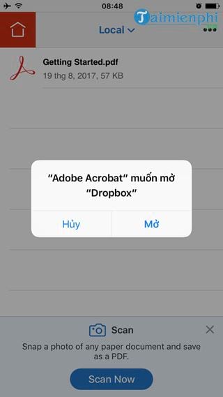 Mở file PDF trên điện thoại iPhone, iPad