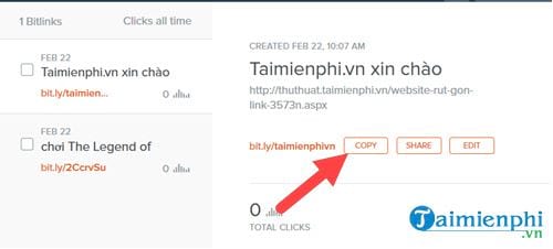 Cách tạo tài khoản Bit.ly, rút gọn link với bit.ly