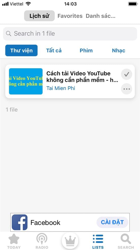 Tải nhạc MP3 từ Youtube về iPhone, iPad