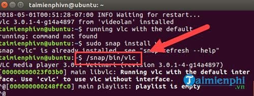 Cách cài VLC trên Ubuntu
