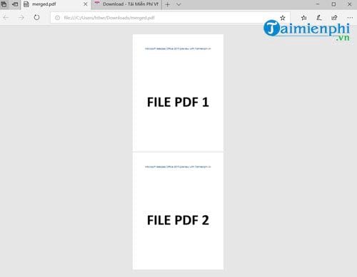 Cách nối file PDF không cần dùng phần mềm