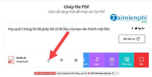 Cách nối file PDF từ nhiều file thành 1 file, trực tuyến hoặc dùng phầ