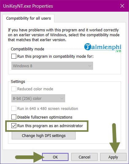 Không gõ được tiếng Việt trong game mặc dù máy có cài Unikey