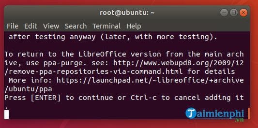 Cách cài LibreOffice trên Ubuntu, Linux Mint